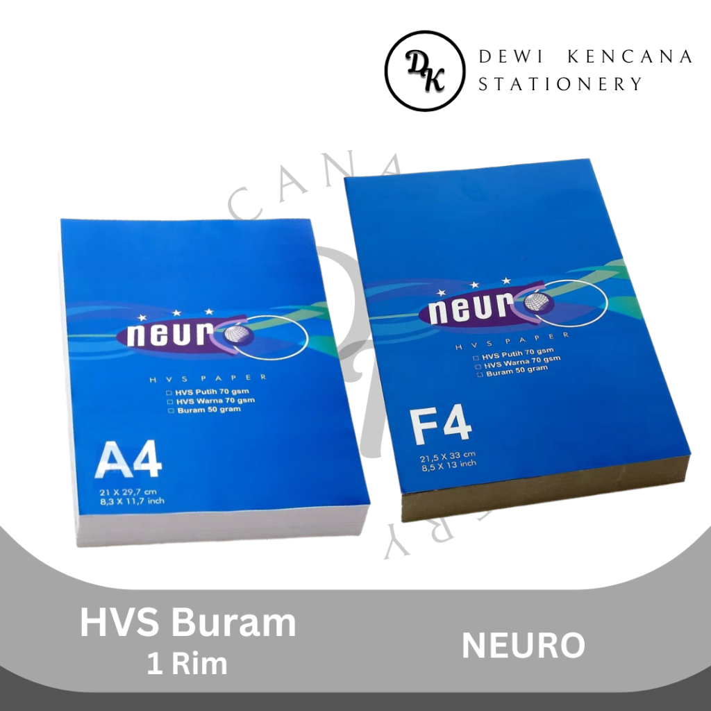 Jual Kertas Buram Neuro - Kertas Koran - Kertas Recylce HVS A4 / F4 1 ...