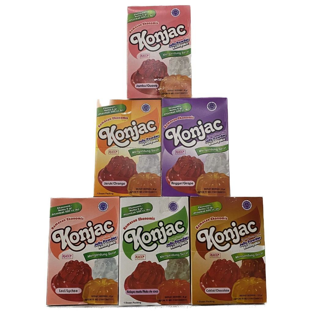 Jual KONJAC JELLY POWDER KONNYAKU 1BOX ISI 12PCS | Shopee Indonesia