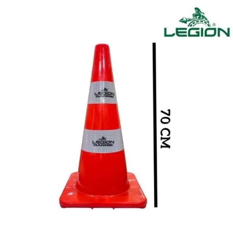 Jual TRAFFIC CONE KARET RUBBER 70 CM / KERUCUT LALU LINTAS LEGION | Shopee Indonesia