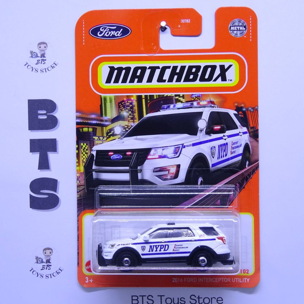 Jual Matchbox 2016 Ford Interceptor Utility Putih NYPD | Shopee Indonesia