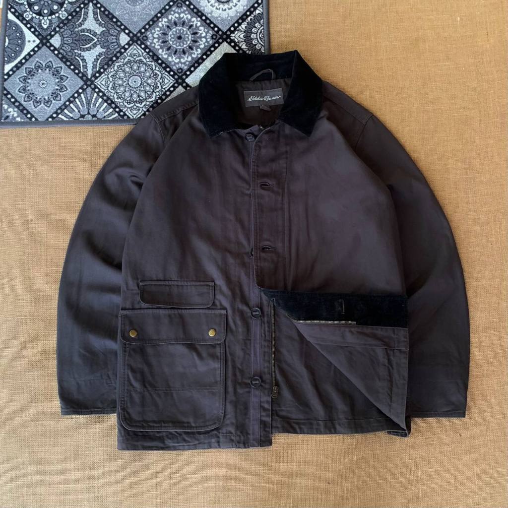 Jual jaket Eddie Bauer Kanvas size fit XXL jumbo (seperti baru) 100% ...