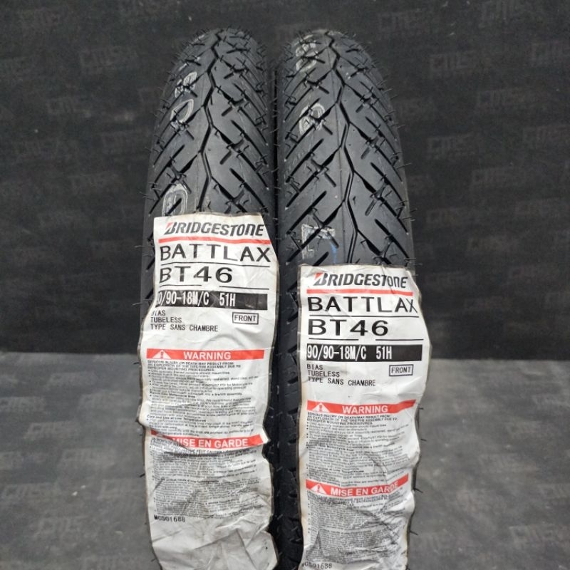 Jual Ban Battlax Bridgestone 90 90 18 BT 46 BT46 1set Produksi Terbaru ...