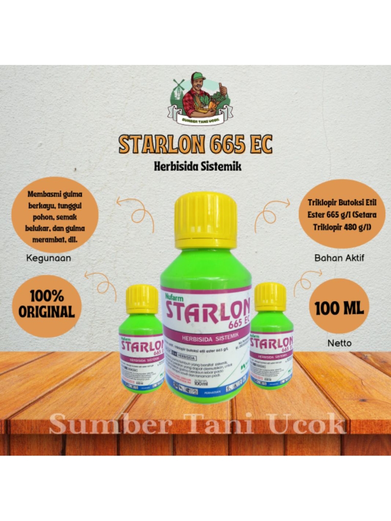 Jual HERBISIDA SISTEMIK || STARLON 665 EC (100 ML) | Shopee Indonesia