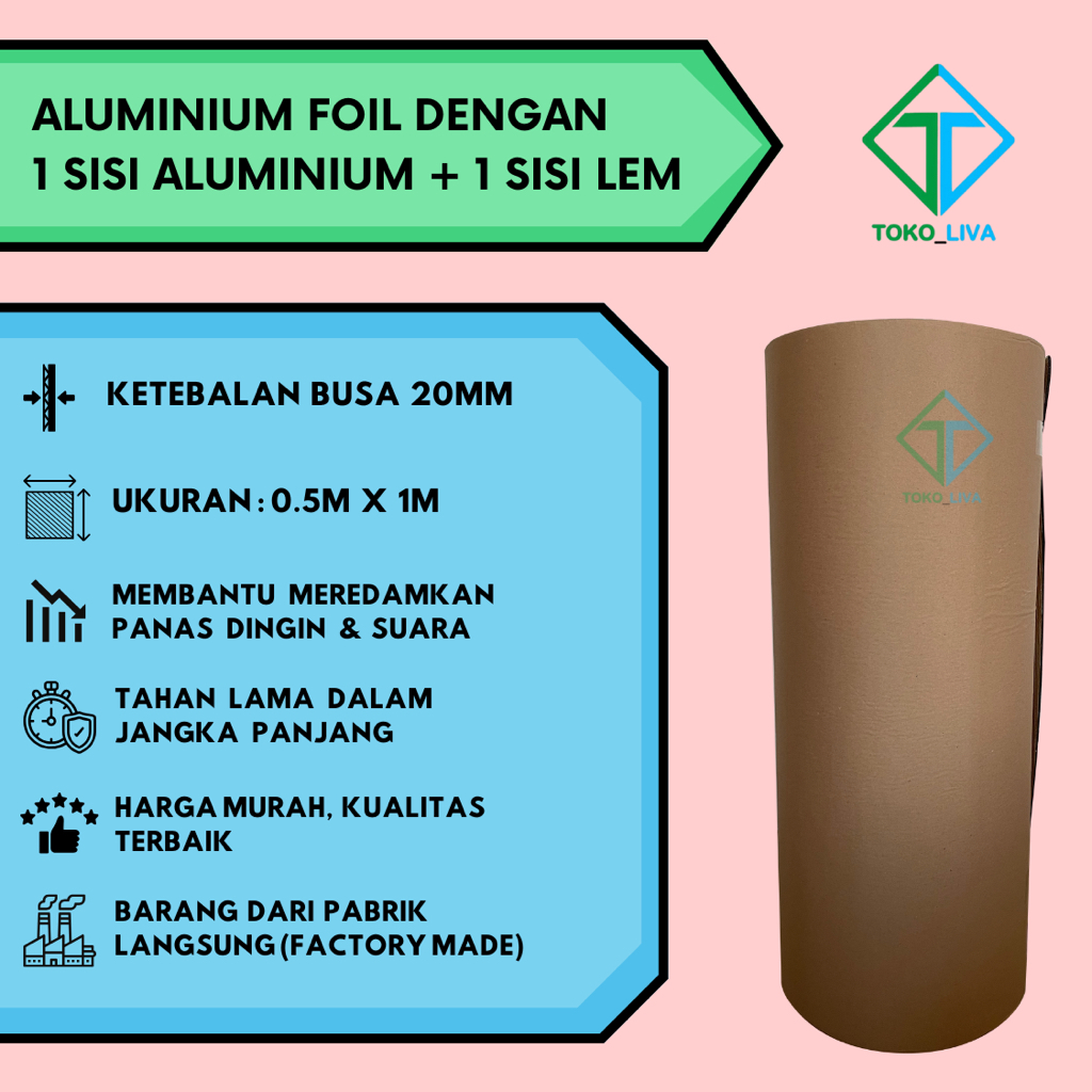 Jual Aluminium foil peredam panas atap pabrik atap rumah dinding ...