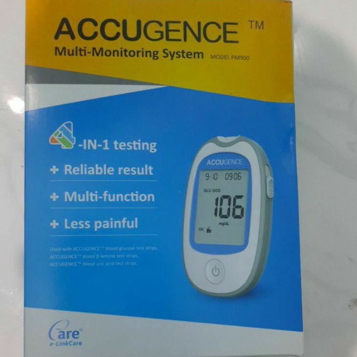 Jual Serba Ada Alat Pemeriksaan Darah Merk Accugence 4 in 1 | Shopee ...