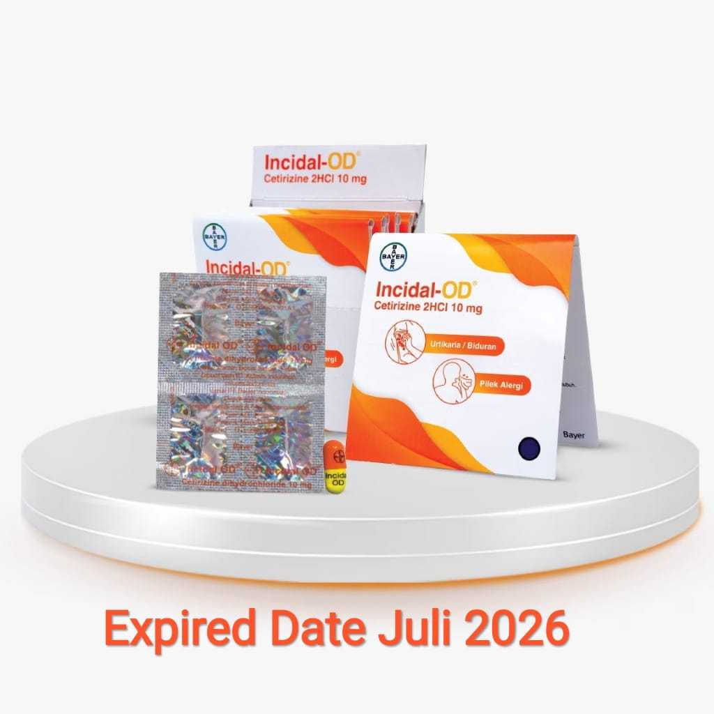 Jual [PROMO] INCIDAL 10mg STRIP isi 4 Tablet / Obat Alergi Gatal Gatal | Shopee Indonesia
