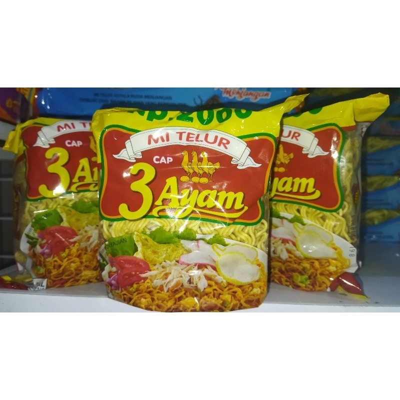 Jual Mie telur cap 3 ayam 1 dus isi 24 pcs | Shopee Indonesia