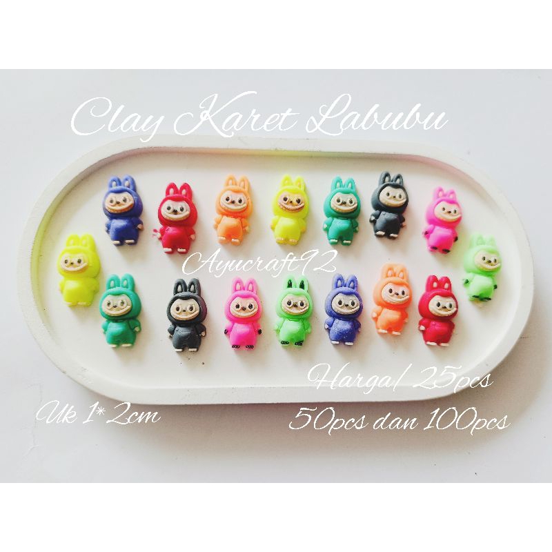 Jual Clay Karet Labubu 100pcs | Shopee Indonesia