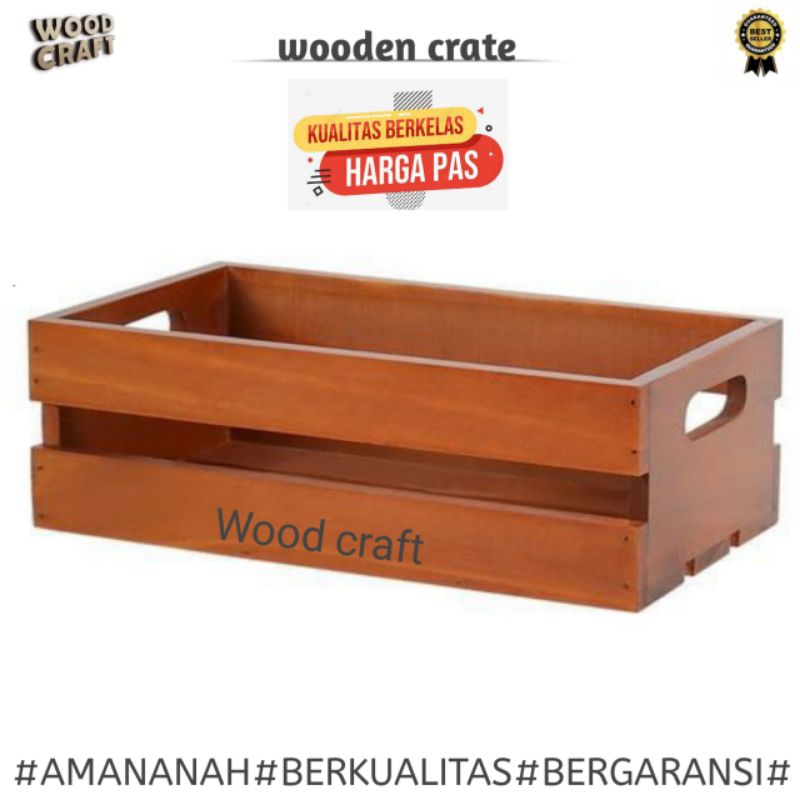 Jual peti kayu wooden create box penyimpanan tempat barang palet kayu ...