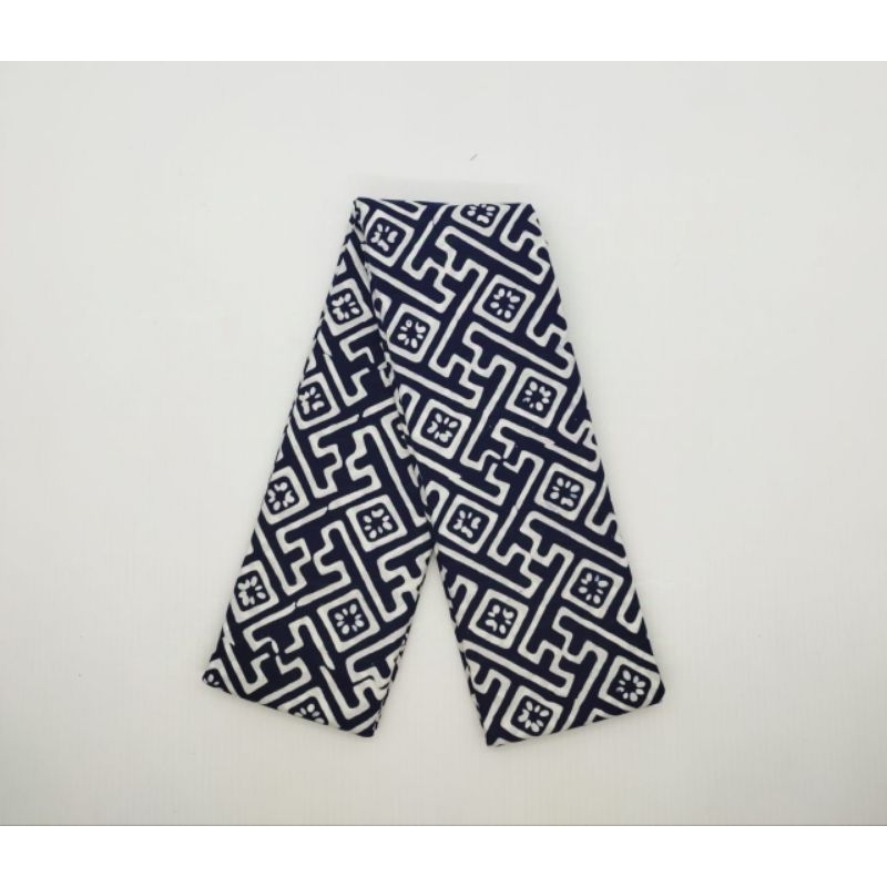 Jual kain batik cap garutan G1W motif Unkin warna navy | Shopee Indonesia