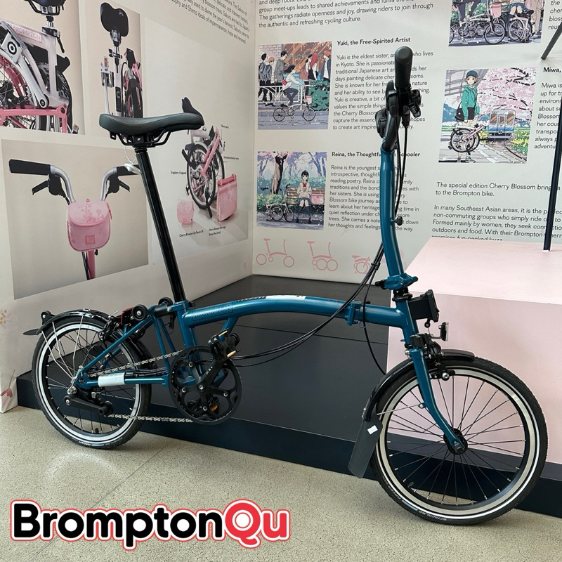 Jual BROMPTON C LINE EXPLORE MID RISE - OCEAN BLUE | Shopee Indonesia
