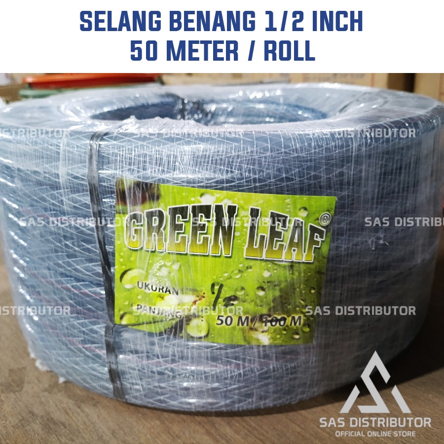 Jual Selang Air Benang 1/2" inch 50 meter Per Roll / Selang Benang 1/2 inch Greenleaf / Selang ...