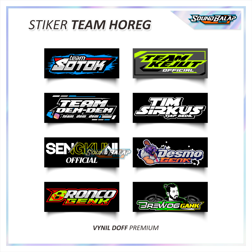 Jual Sound Balap Blitar | Stiker Sound Horeg Team Sotok Team Dem Dem ...