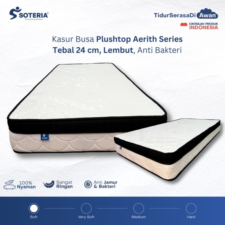 Jual Soteria Kasur Plushtop Roll Extra Plush Top High-Density Foam ...