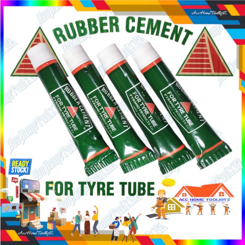 Jual LEM TAMBAL BAN LEM KARET CACING RUBBER CEMENT ODOL 40GRAM TUBLESS ...