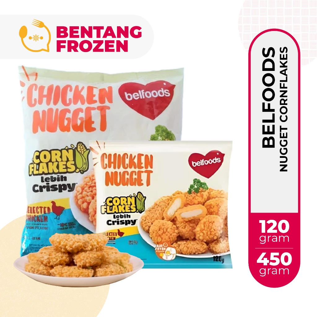 Jual Belfoods Chicken Nugget Corn Flakes / Nugget Crispy Lapis ...