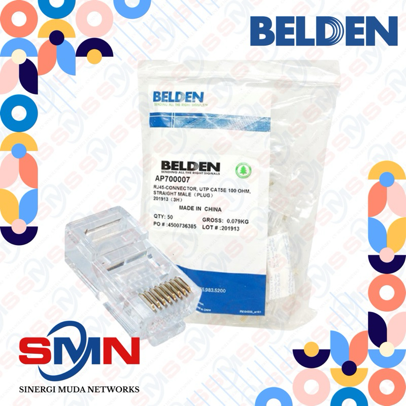 Jual Konektor BELDEN CAT5e RJ45 AP700007 (Isi 50Pcs) Original | Shopee ...