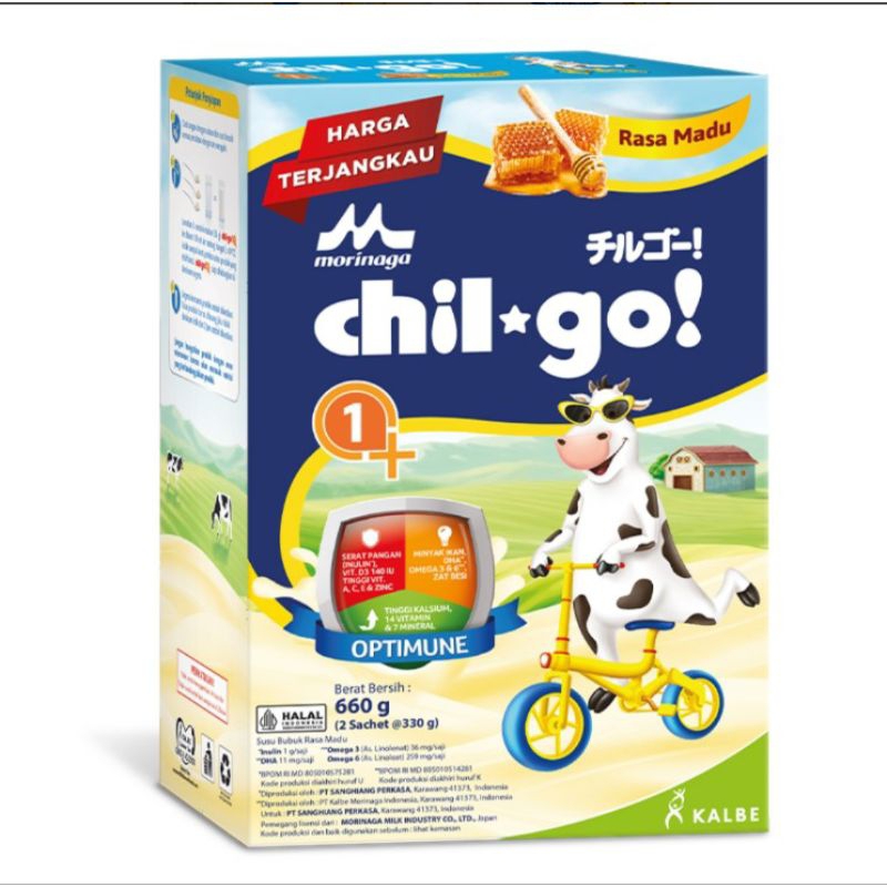 Jual Morinaga chil-go 1+ Susu Bubuk Pertumbuhan Anak 1 - 3 Tahun Madu ...