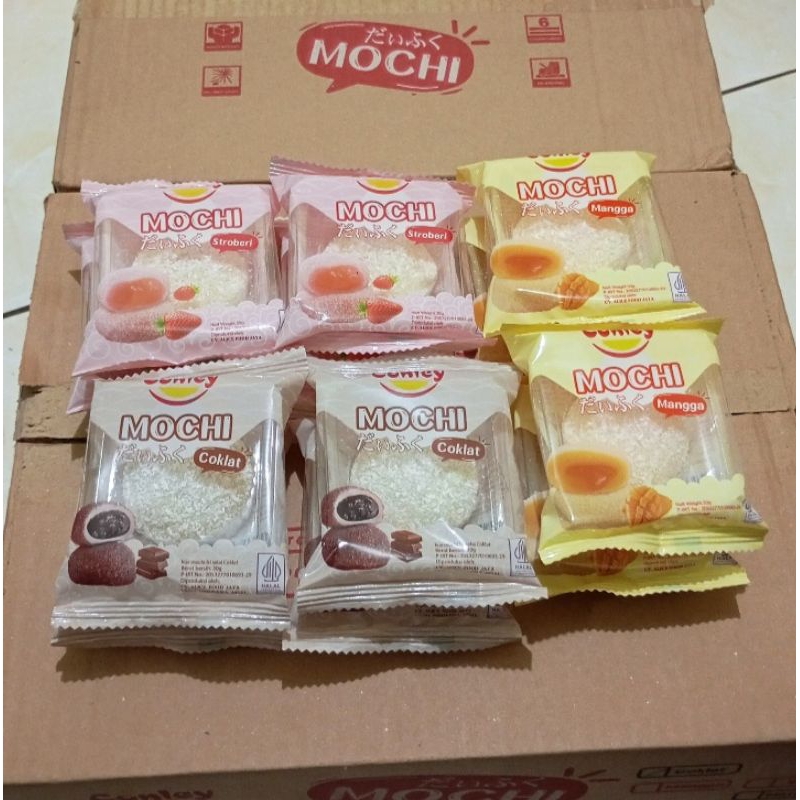 Jual MOCHI CONLEY ANEKA RASA isi 12 pcs / cemilan viral/ kue jepang isi ...