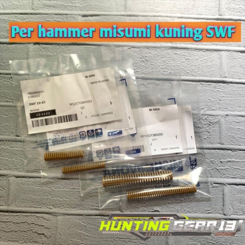 Jual per misumi kuning SWF berbagai macam ukuran / per misumi kuning ...