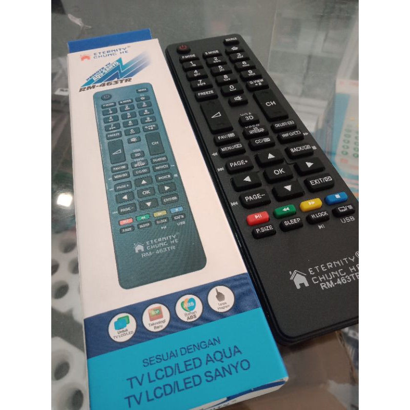 Jual Remote TV LCD/LED Sanyo/Aqua | Shopee Indonesia