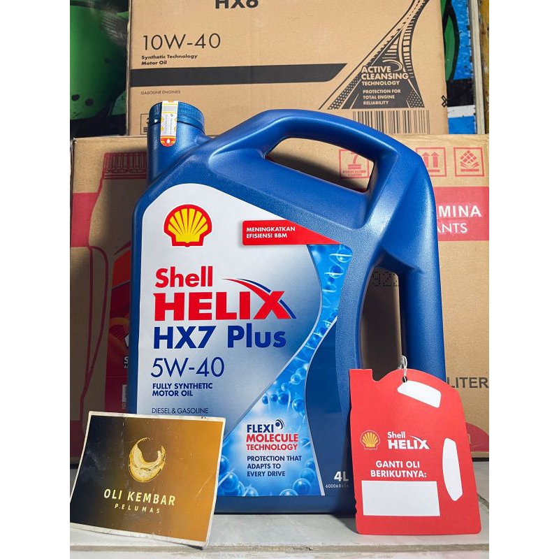 Jual OLI MOBIL SHELL HELIX HX7 PLUS 5W-40 ORIGINAL BARCODE | Shopee ...