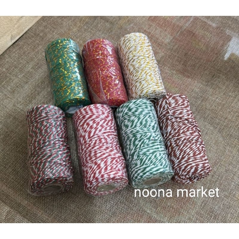 Jual Tali Pengikat Hampers / Tali Warna / Tali Natal / Ornamen Natal ...