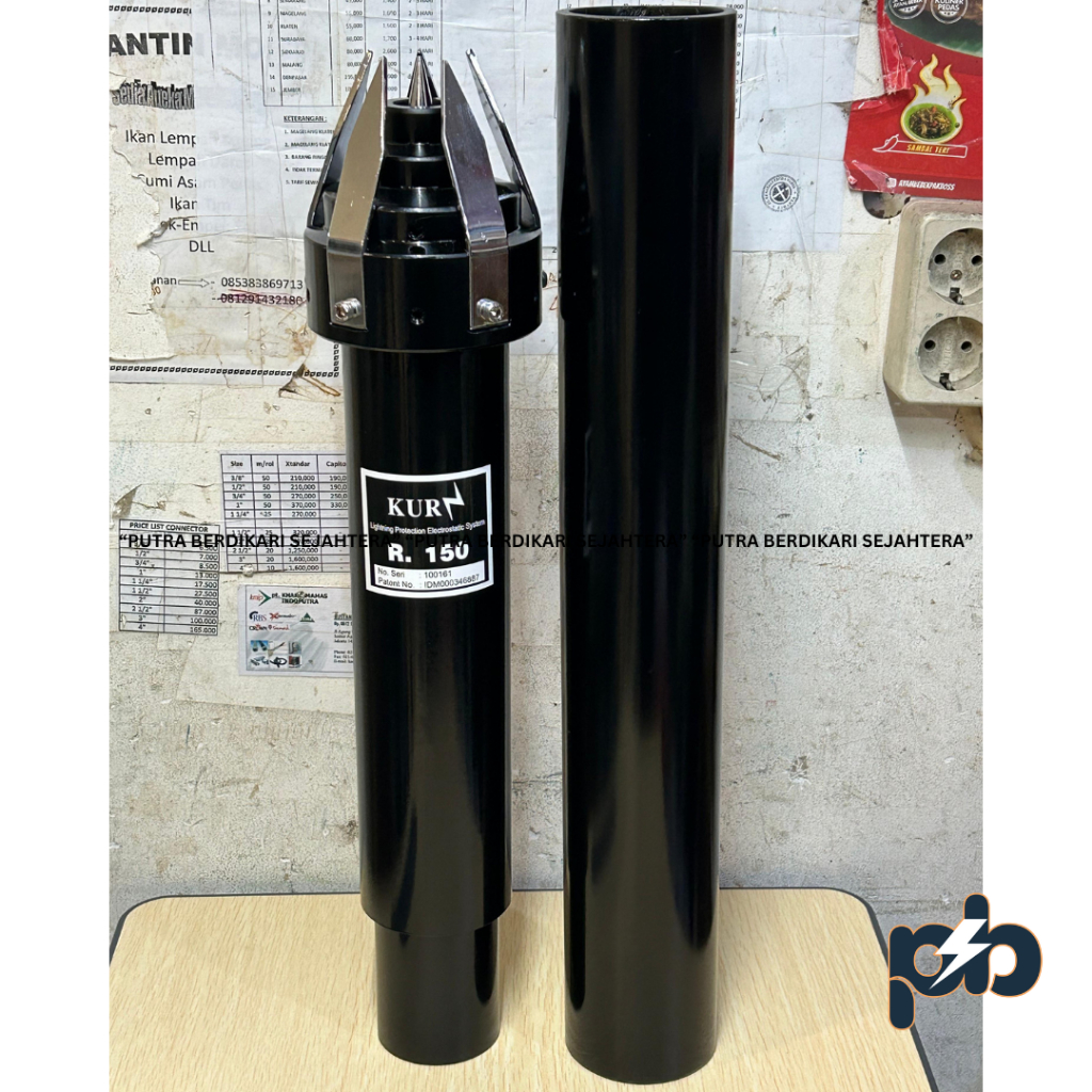 Jual Anti Petir KURN Lightning Protection R150 / Antena Penangkal Petir ...