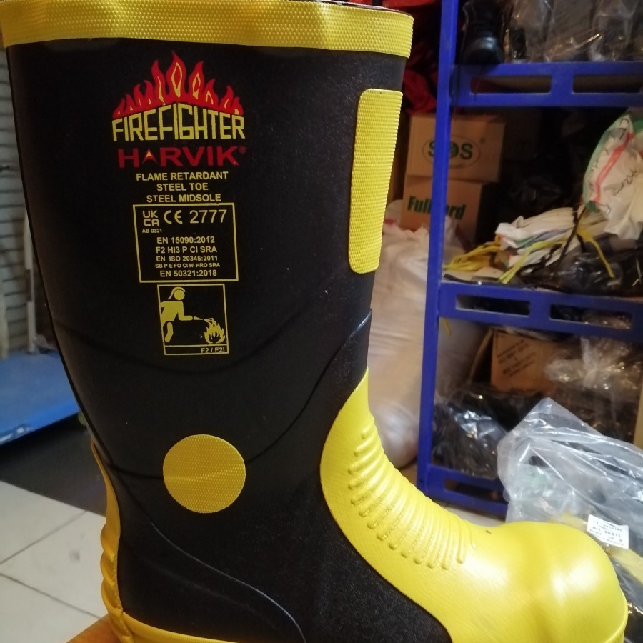 Jual Sepatu pemadam kebakaran HARVIK / Sepatu Damkar / HARVIK BOOTS ...