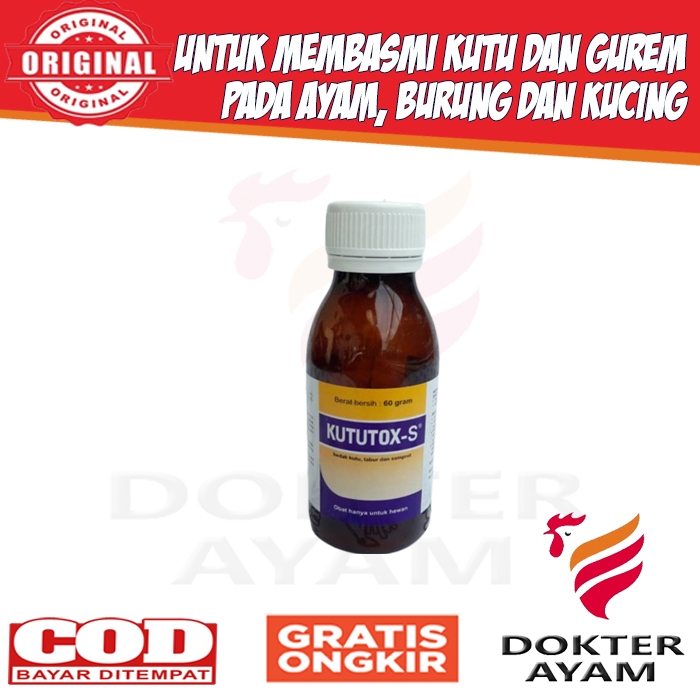 Jual Kututox Obat Gurem Dan Kutu ayam Paling Ampuh Isi 60 Gram | Shopee ...