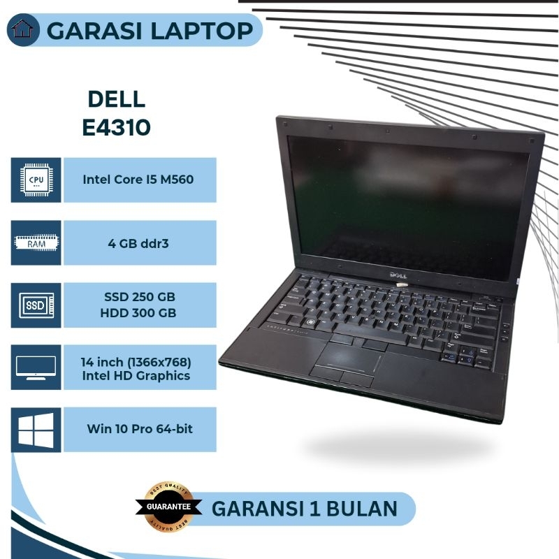 Jual Laptop Second Bekas Murah Dell E4310 Intel Core I5 RAM 4GB ddr3 ...