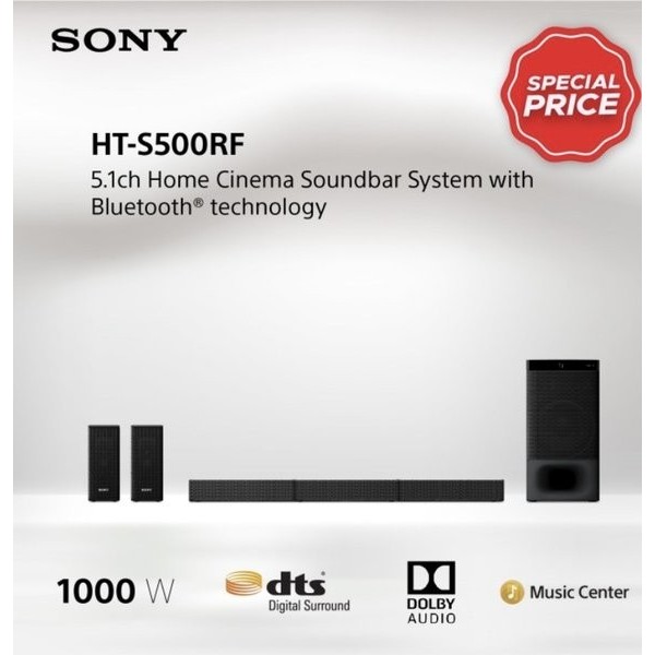 Jual EKS-DISPLAY - SONY HT-S500RF Home Theatre System 5.1ch Soundbar ...