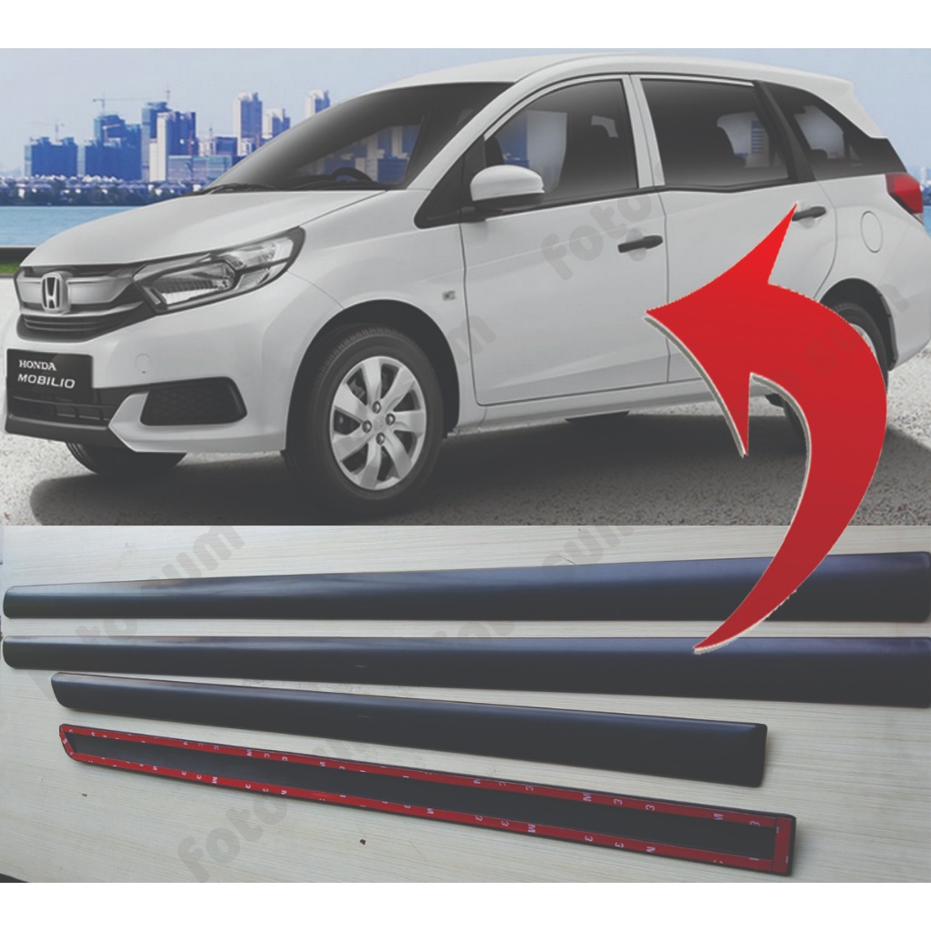 Jual list body mobil mobilio awal sampai 2024 hitam satu set 4 pcs ...