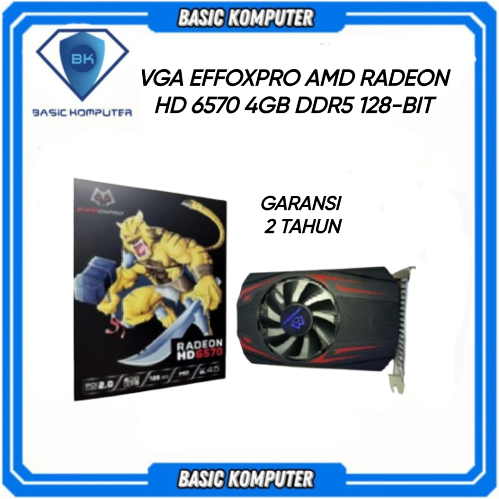 Jual VGA EFFOXPRO AMD RADEON HD 6570 4GB DDR5 | Shopee Indonesia