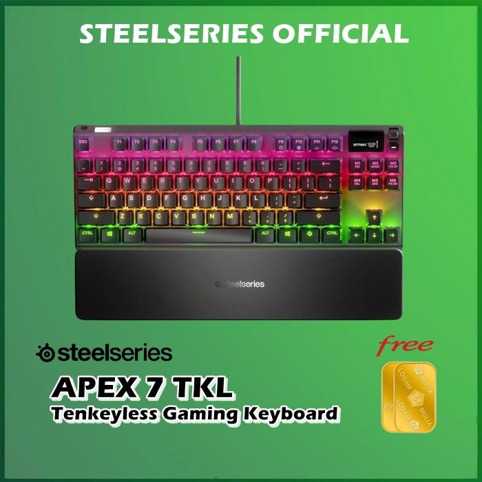 Jual Steelseries Apex 7 TKL Mechanical Gaming Keyboard Tenkeyless Steel ...