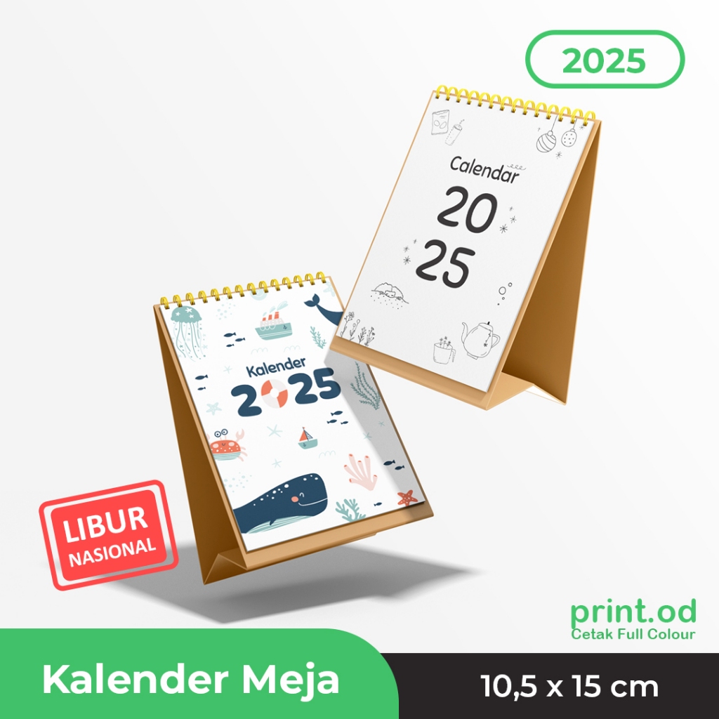 Jual Desk Calendar A6 2025 I Kalender Meja Aesthetic I Print.od I ...