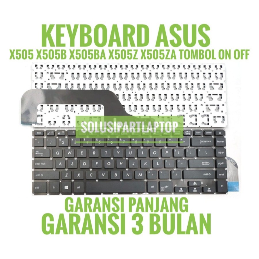 Jual Keyboard Asus X505 X505B X505BA X505Z X505ZA - Black | Shopee ...