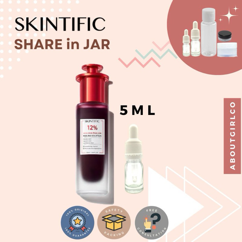 Jual SHARE IN JAR ISI 5ml SKINTIFIC 12% AHA BHA PHA LHA Peeling ...