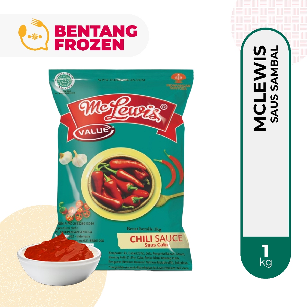 Jual Mclewis Saus Sambal 1kg / Saus Cabe | Shopee Indonesia