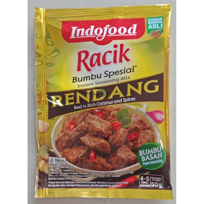 Jual indofood Bumbu racik rasa rendang 50gram | Shopee Indonesia