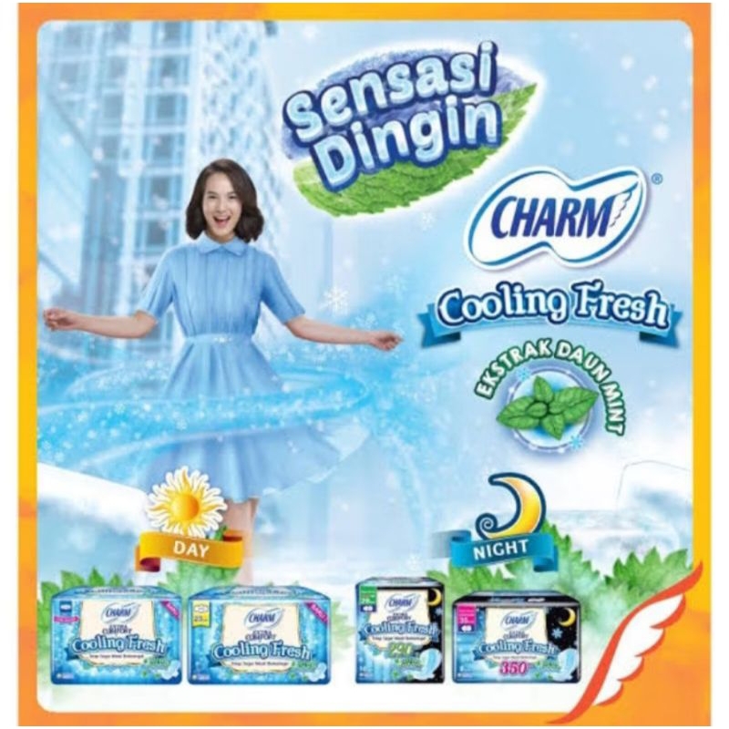 Jual Charm Extra Confort Coolling Fresh Extrak Daun Mint isi 1 pcs ...