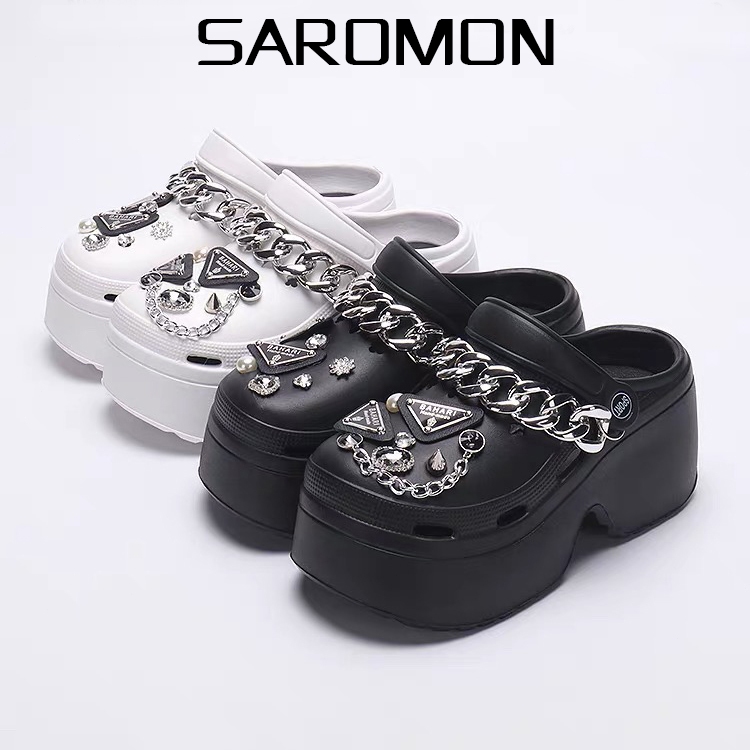 Jual SAROMON(Surabaya) Sandal Kodok Wanita Kekinian Wedges FUJI Sandal ...