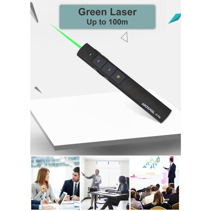Jual Wireless Presenter Laser Pointer A175G ( Green light ) | Shopee ...