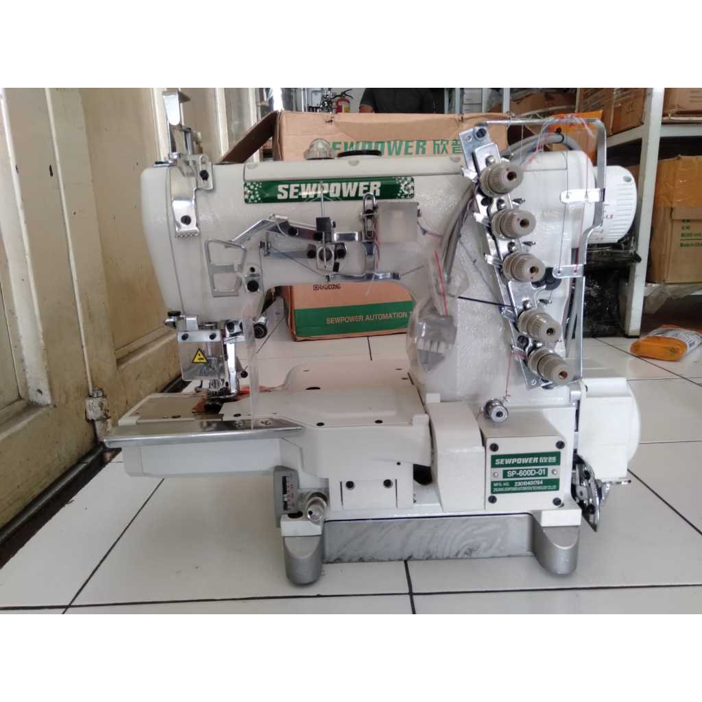 Jual MESIN OVERDECK KEPALA KECIL SERVO SEWPOWER SP-600D-01 | Shopee ...