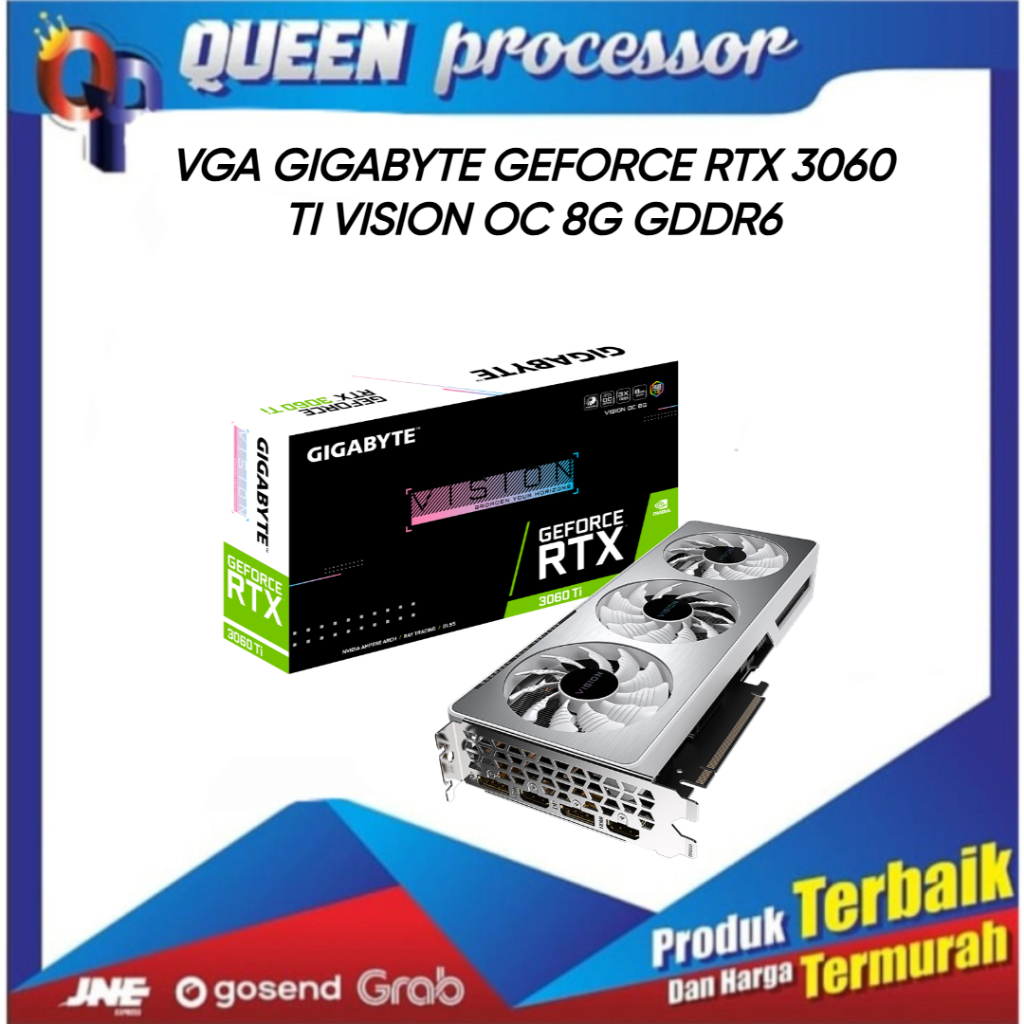 Jual VGA GIGABYTE GEFORCE RTX 3060 TI VISION OC 8G GDDR6 | Shopee Indonesia