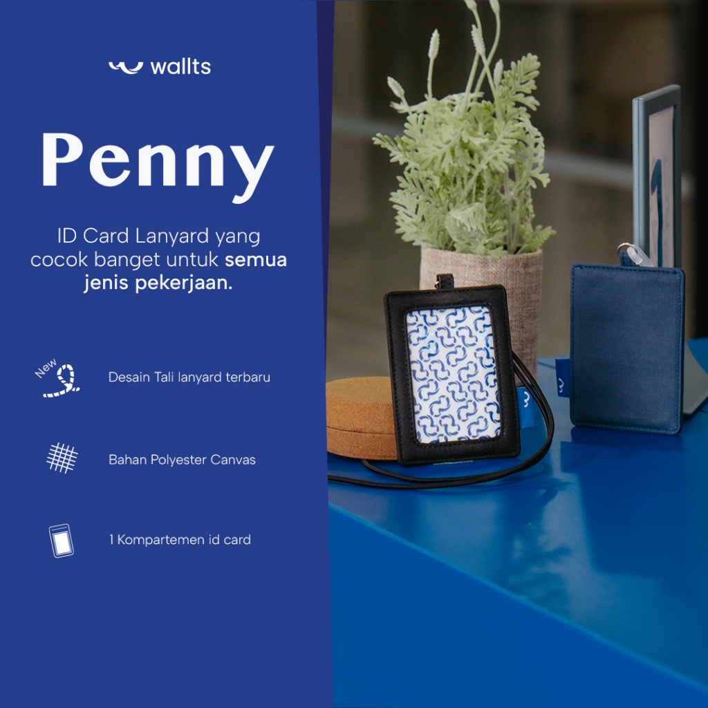 Jual Wallts Penny - Lanyard Name Tag Id Card Pria Wanita | Shopee Indonesia