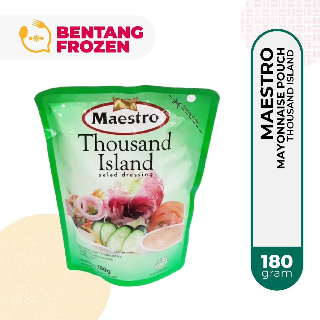 Jual Maestro Thousand Island Salad Dressing 180gr - 1kg | Shopee Indonesia