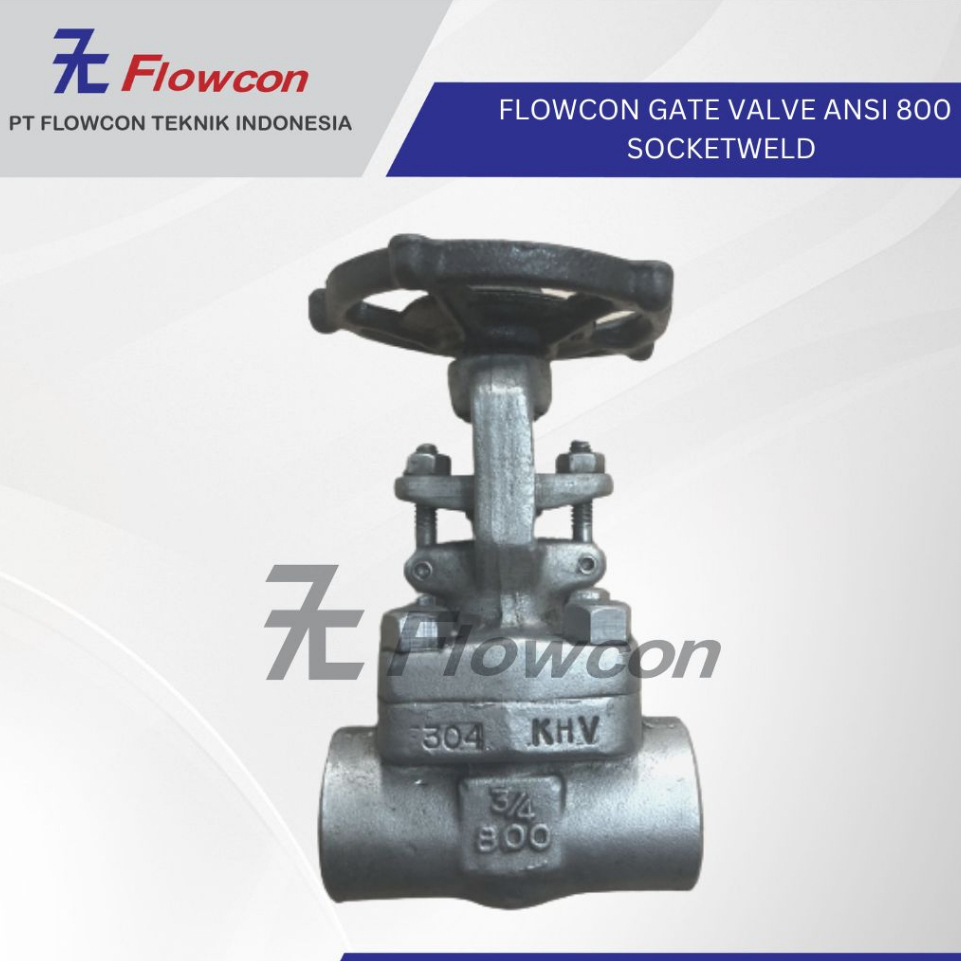 Jual GATE VALVE ANSI 800 SOCKET WELD A182 F11 SIZE 3/4" FLOWCON | Shopee Indonesia