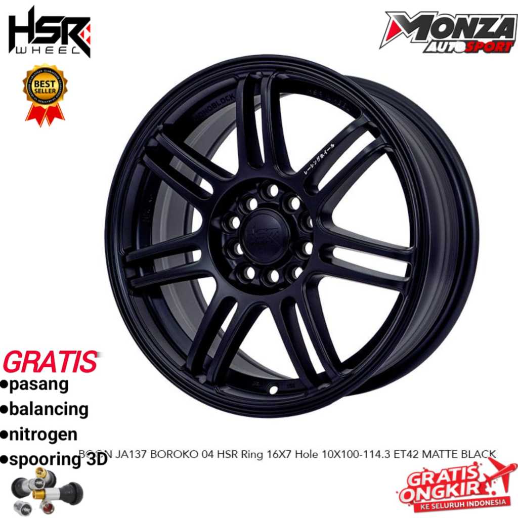 Jual Velg mobil Hsr Boon R16 sienta,altis,corona,innova,xpander,terios ...