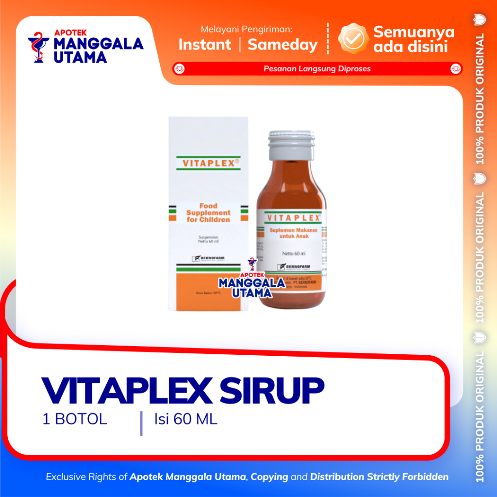 Jual VITAPLEX SYRUP 60 ML | Shopee Indonesia
